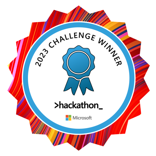 Microsoft Global Hackathon Executive Challenge 2023 Winner - Credly