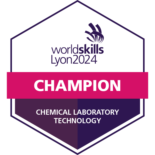 WorldSkills Lyon 2024 - Champion - Chemical Laboratory Technology - Credly