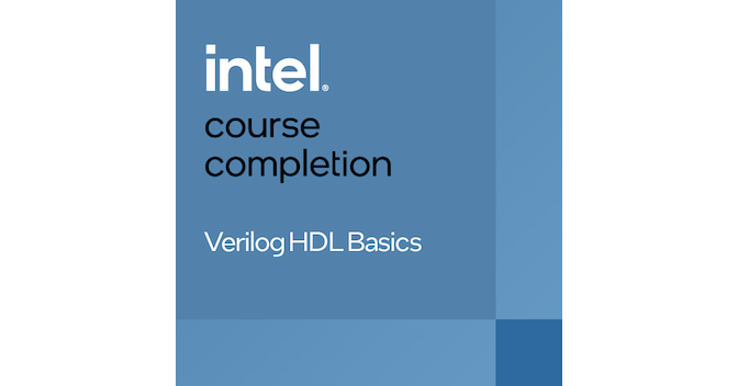 Verilog HDL Basics Course Completion - Credly