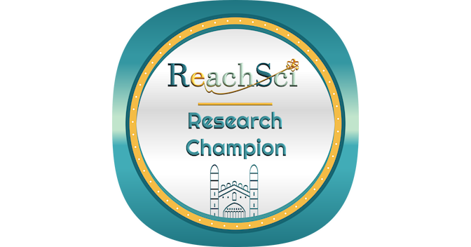 ReachSci Research Champion - Credly