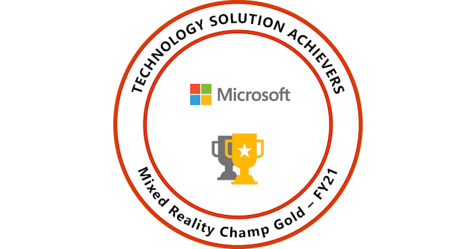 Mixed Reality Champ Gold - Credly