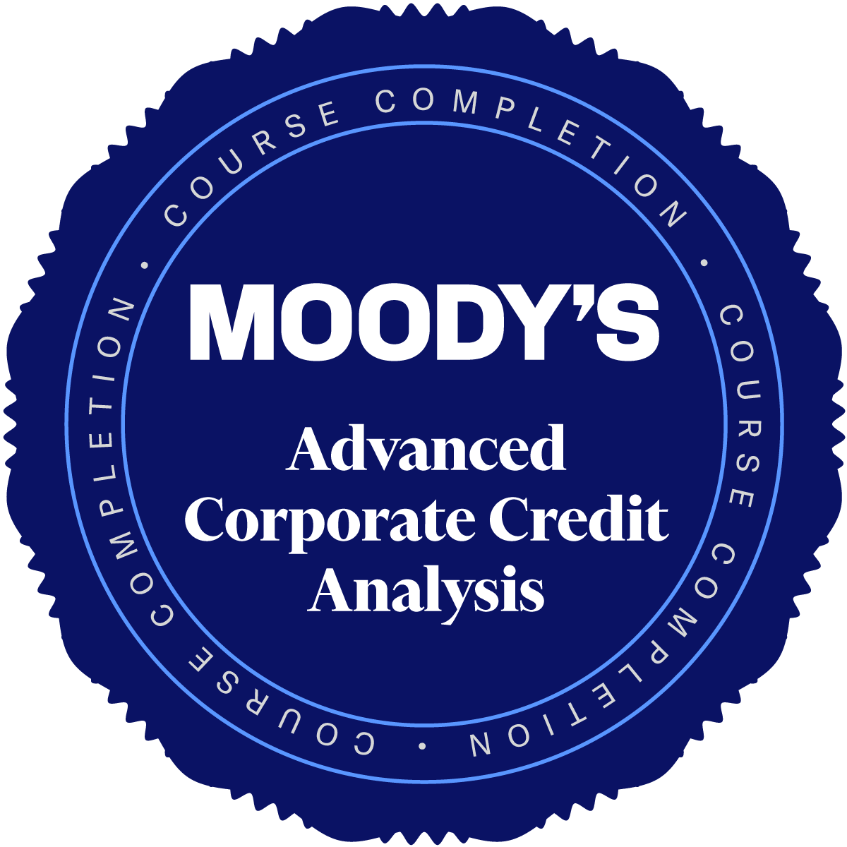 Advanced Corporate Credit Analysis - Credly Advanced Corporate Credit Analysis - Credly