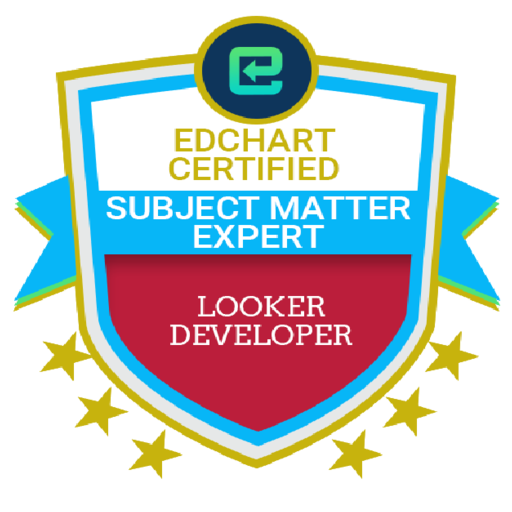 Edchart Certified Looker Developer Subject Matter Expert - Credly