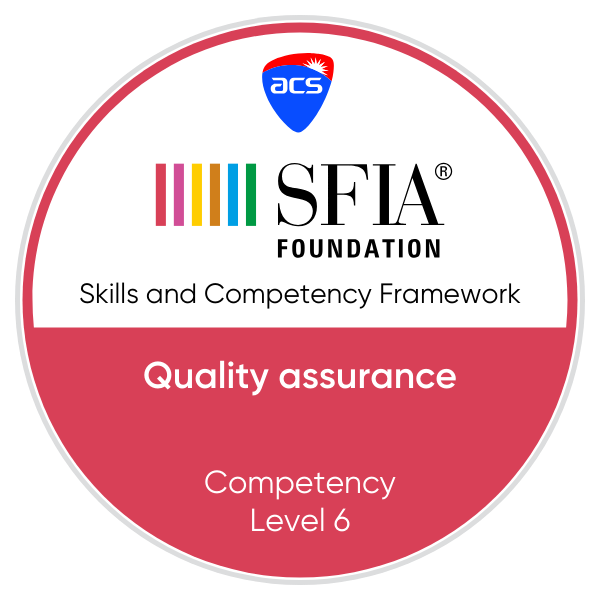 Quality assurance - Competency - Level 6 - Credly