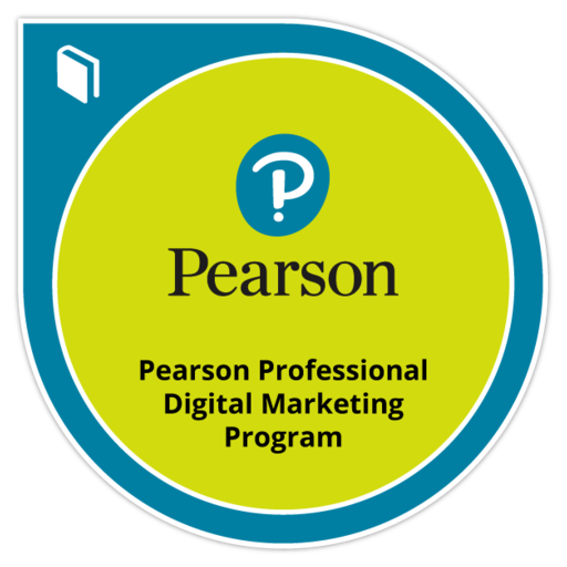 Pearson Professional Digital Marketing Program Badge - Credly