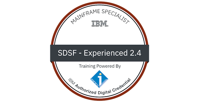 Interskill - Mainframe Specialist - SDSF - Experienced 2.4 - Credly