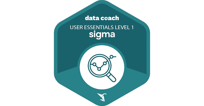 Sigma User Essentials Level 1 - Credly