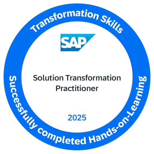 Transformation Skills 2025 - Solution Transformation Practitioner - Credly