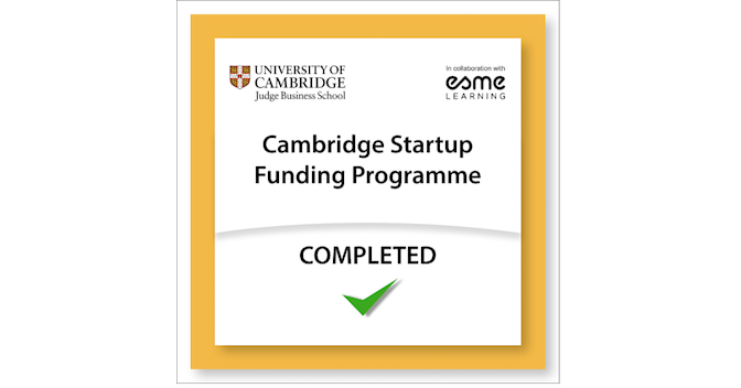 Cambridge Startup Funding: Pre-Seed to Exit Programme - Credly
