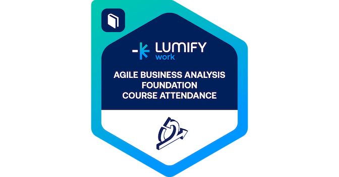 Agile Business Analysis Foundation Course Completion Badge - Credly