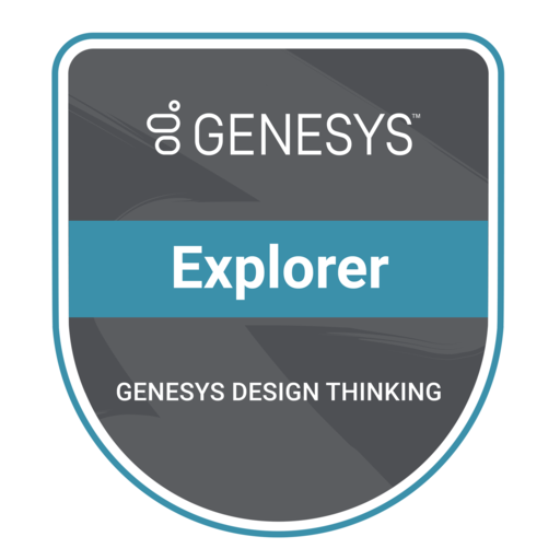 Genesys Design Thinking Explorer - Credly