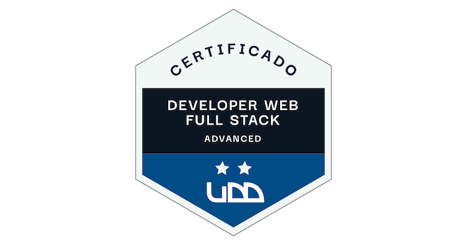 Developer Web Full Stack - Sobresaliente - Credly