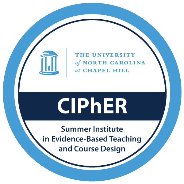 CIPhER Summer Institute in Evidence-Based Teaching and Course Design - Credly