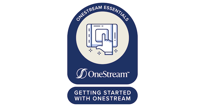 OneStream Essentials: Getting Started With OneStream - Credly