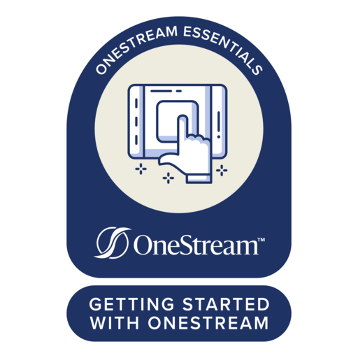 OneStream Essentials: Getting Started With OneStream - Credly