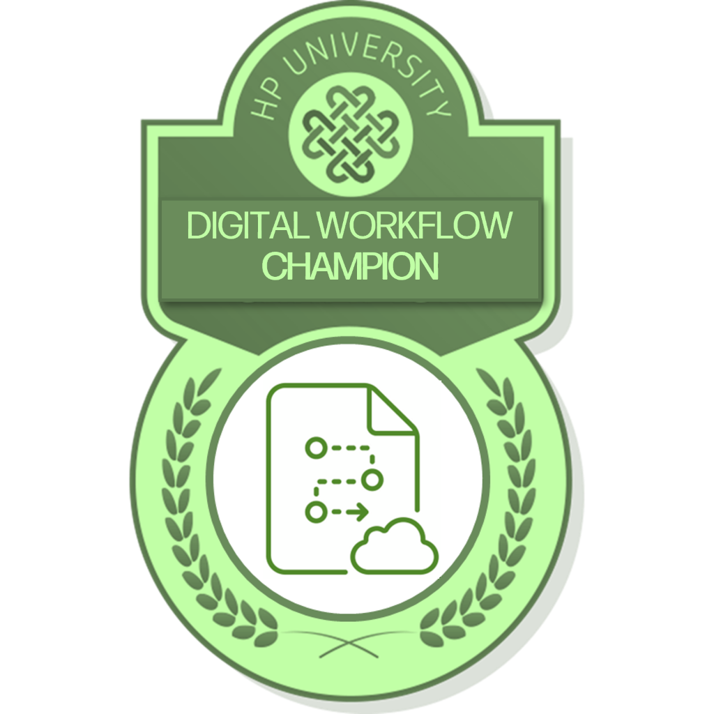 HP Digital Workflow Champion - Credly