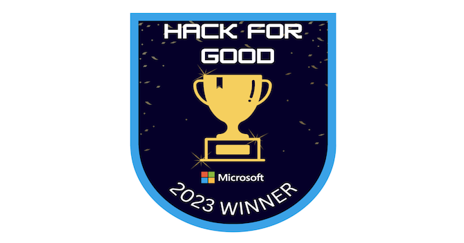 Hack For Good Winner Badge - Credly