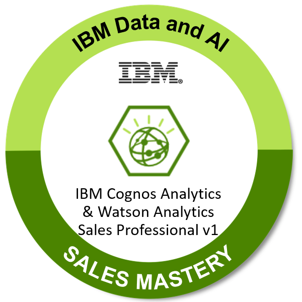 IBM Cognos Analytics & Watson Analytics Sales Professional v1 - Credly