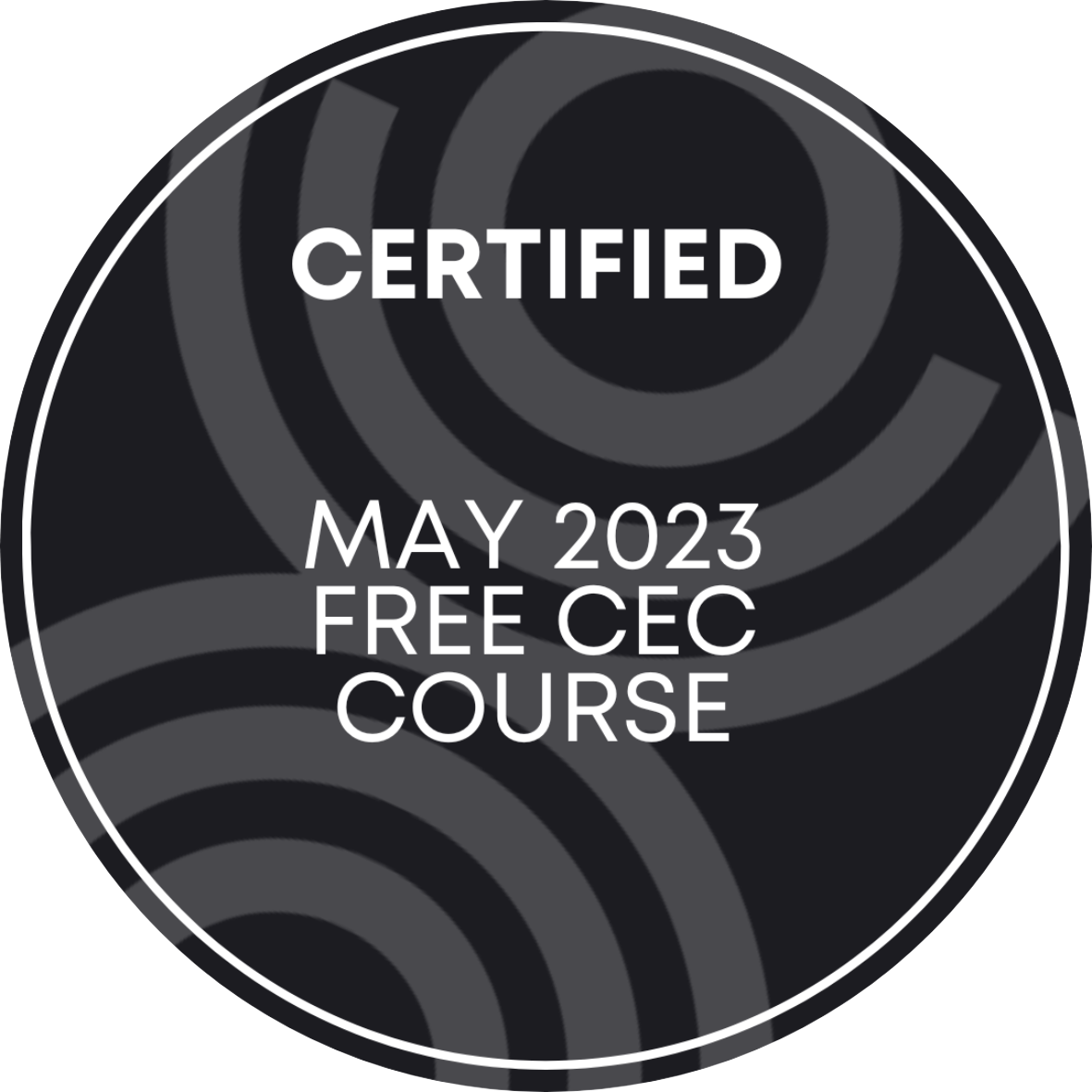 NETWORK May 2023 CEC Course - Credly