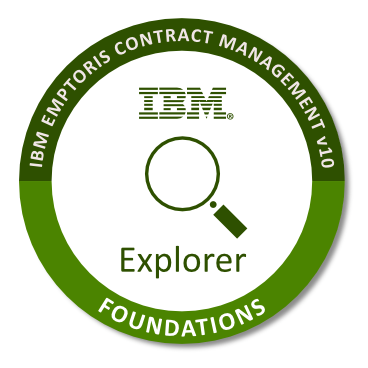 IBM Emptoris Contract Management v10 - Foundations - Credly