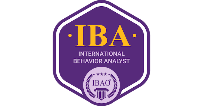 International Behavior Analyst® (IBA®) Certification - Credly