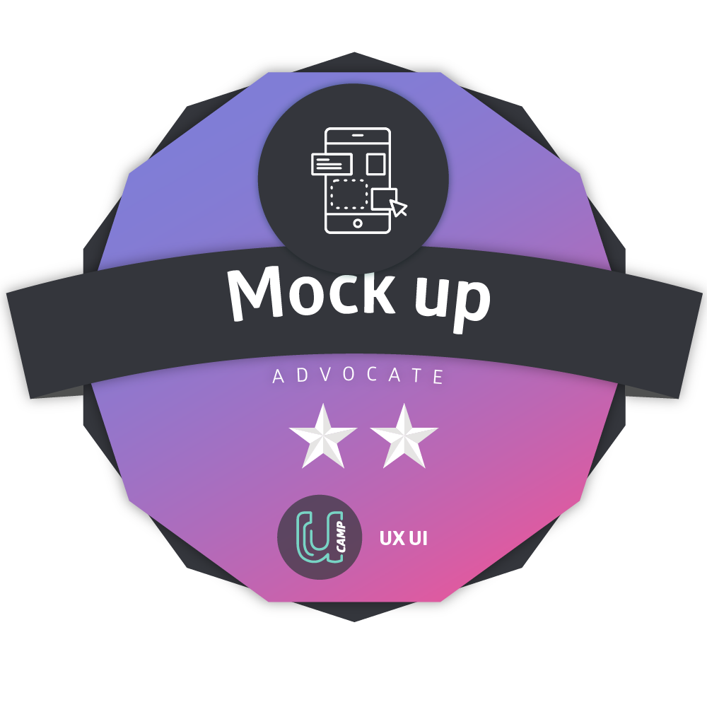 Mockup de aplicación - Sobresaliente - Credly