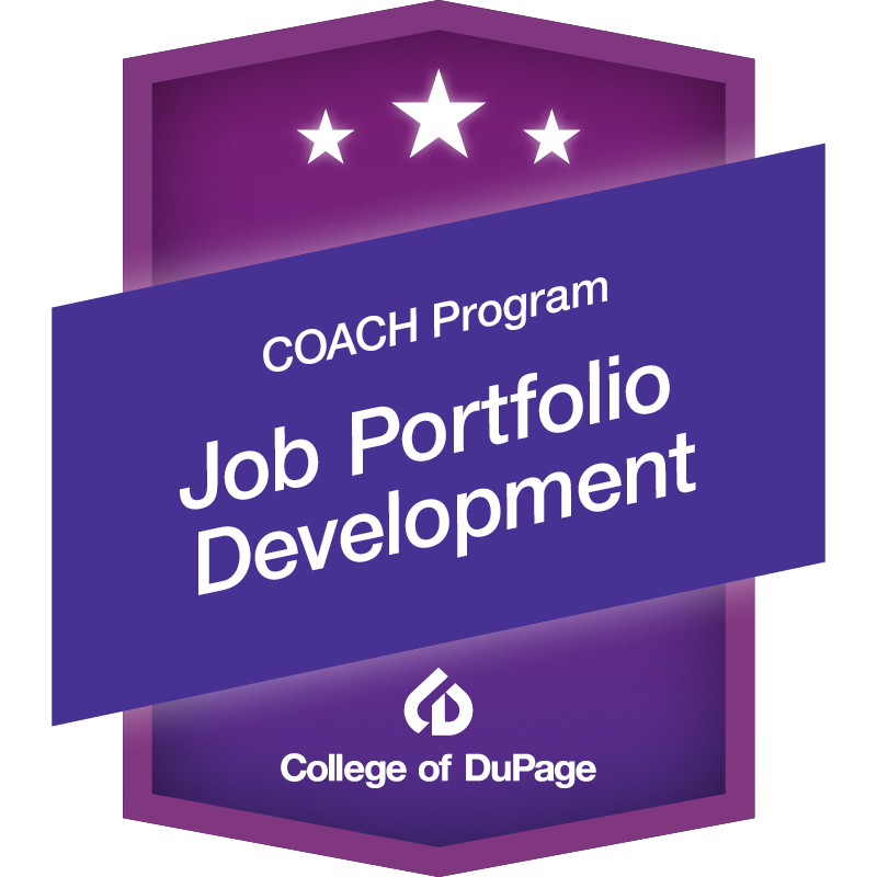 Job Portfolio Development- Career Opportunity ACHievement (COACH) Program - Credly