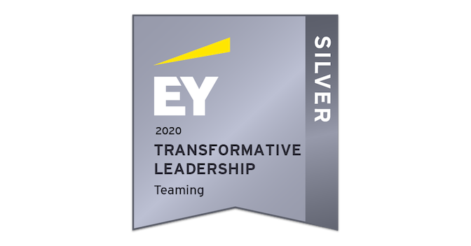 EY Transformative leadership - Teaming - Silver (2020) - Credly