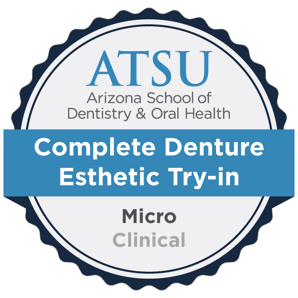 MC - Complete Denture Esthetic Try-in - Credly