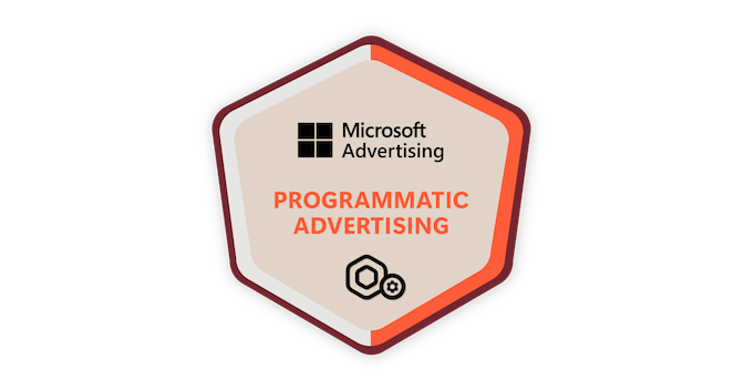 Microsoft Advertising Programmatic Badge - Credly
