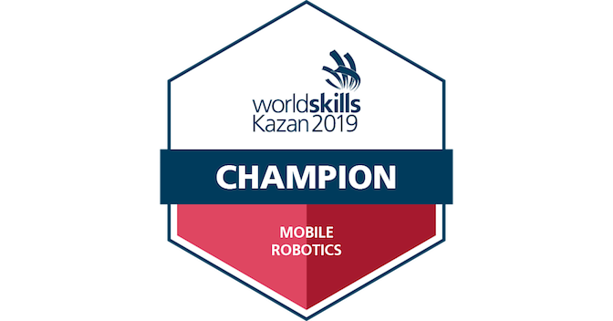 WorldSkills Kazan 2019 - Champion - Mobile Robotics - Credly