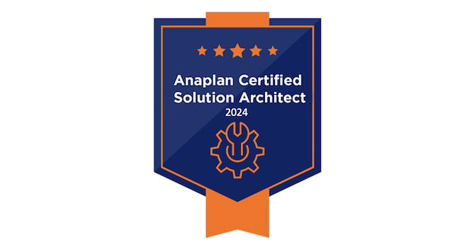 Anaplan Certified Solution Architect Badge 2024 - Credly