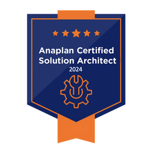 Anaplan Certified Solution Architect Badge 2024 - Credly