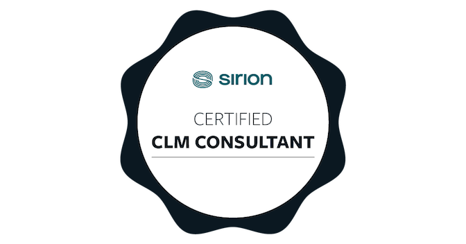 Sirion Certified CLM Consultant - Credly