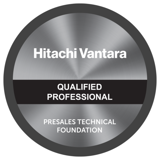 Hitachi Qualified Professional - Presales technical foundation - Credly