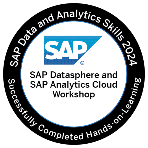 SAP Data and Analytics Skills 2024 - SAP Datasphere and SAP Analytics Cloud Workshop - Credly