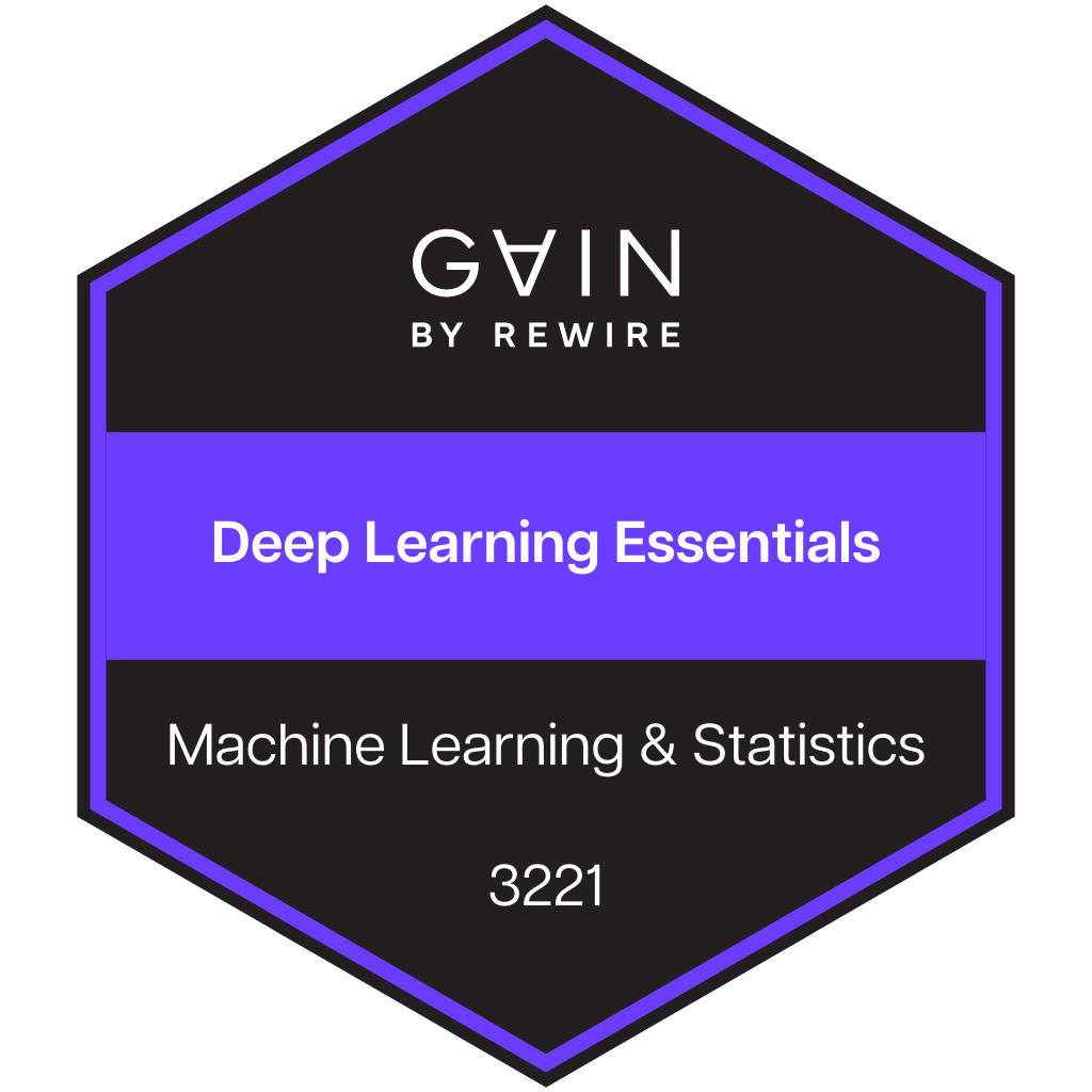 3221 - Deep Learning Essentials - Credly