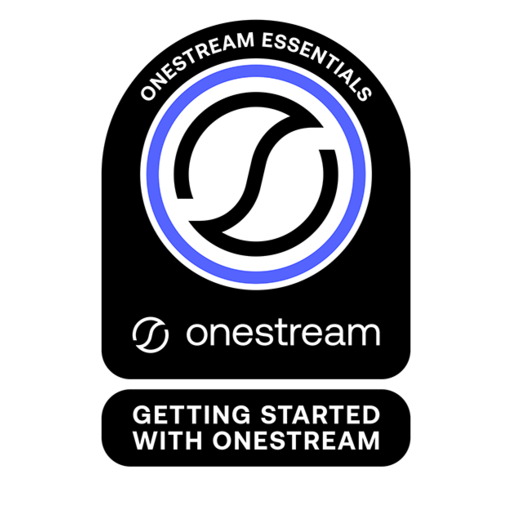OneStream Essentials: Getting Started With OneStream - Credly