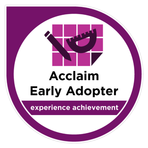 Acclaim Early Adopter - Credly