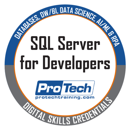 SQL Server for Developers - Credly