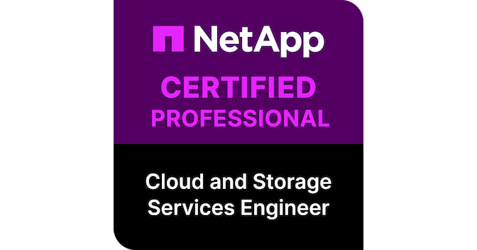 NetApp Certified Cloud and Storage Services Engineer Professional - Credly