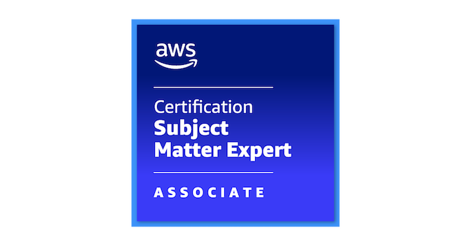AWS Certification SME - Associate - Credly