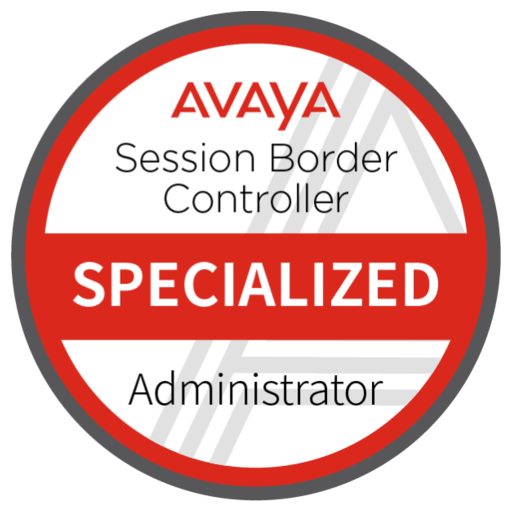 Avaya Session Border Controller Administrator - Credly