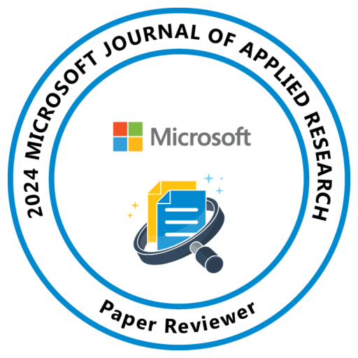 2024 Microsoft Journal of Applied Research Paper Reviewer - Credly