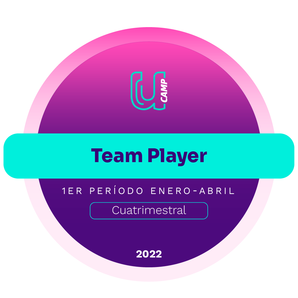 Team Player - 1er Período 2022 - Credly