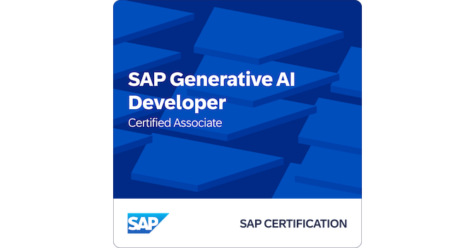 SAP Certified Associate - SAP Generative AI Developer - Credly