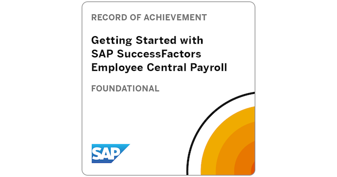Getting Started with SAP SuccessFactors Employee Central Payroll ...