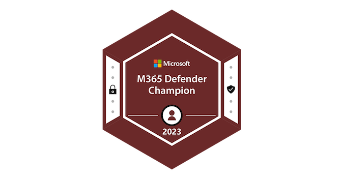 M365 Defender Champion - Credly