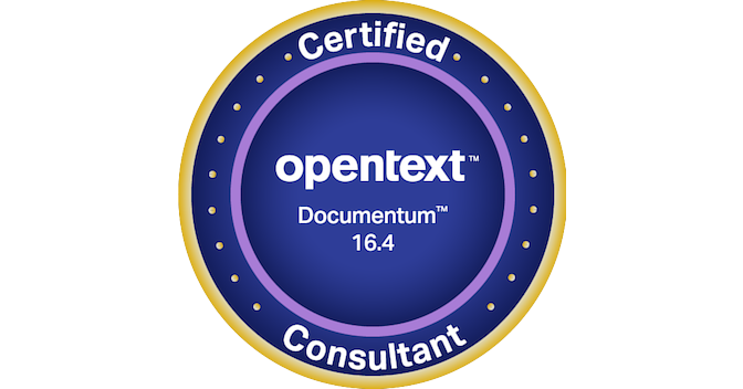 OpenText Certified Consultant - Documentum 16.4 - Credly