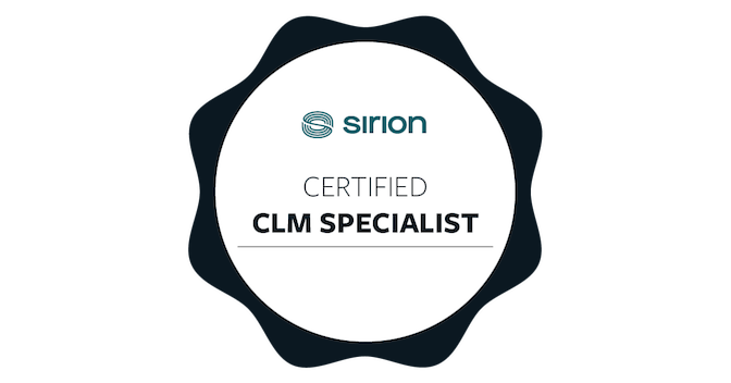Sirion Certified CLM Specialist - Credly